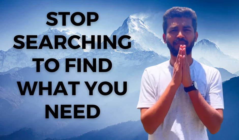 Stop Searching to Find What You Need - Paramporul Foundation